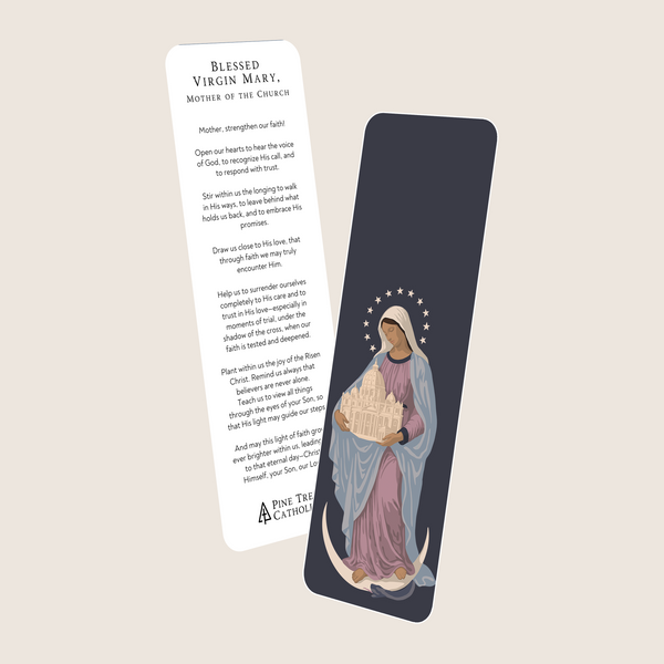 Blessed Virgin Mary Catholic Bookmark | Handcrafted | Pine Tree Cathol ...