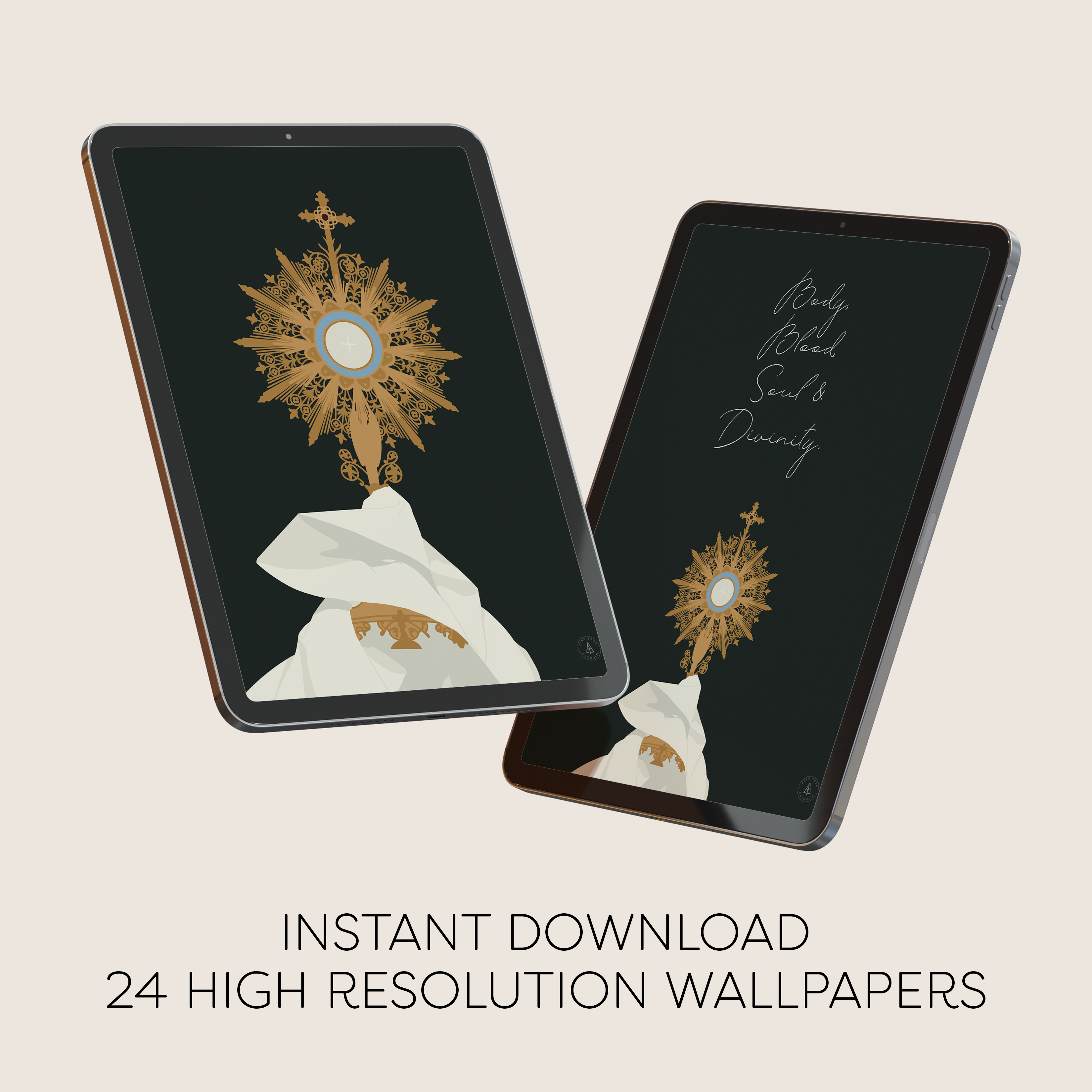 Eucharist Tablet Digital Wallpaper Bundle – Pine Tree Catholic